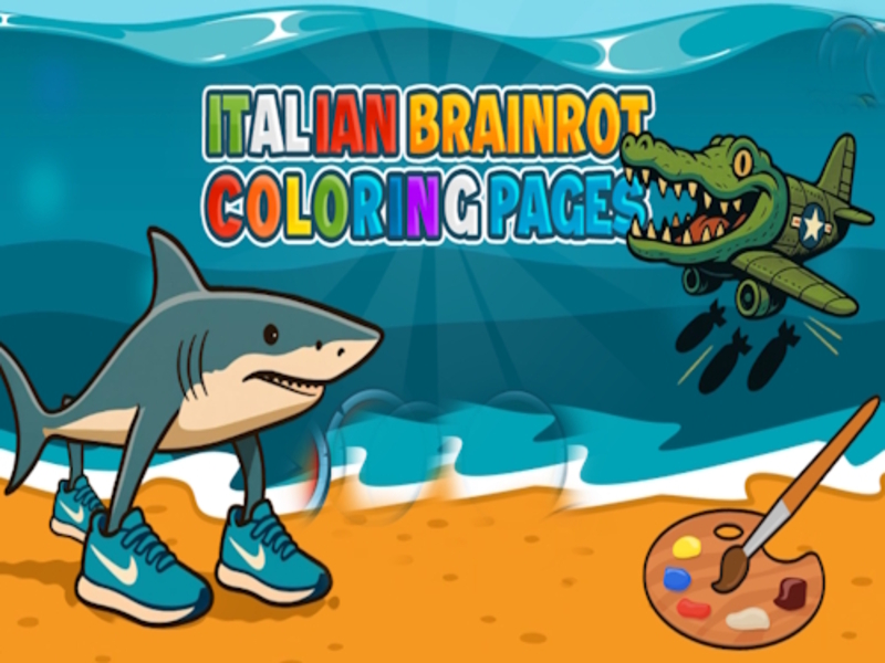 Italian Brainrot Coloring Pages 🕹️ Speel online op Sgames